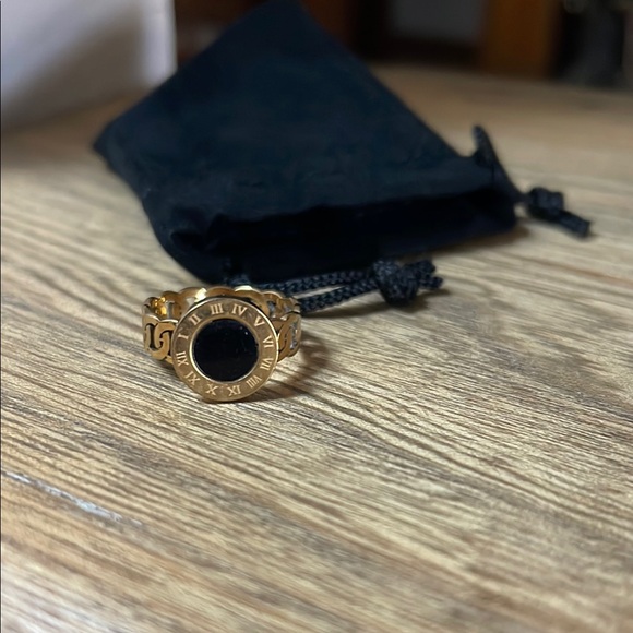 Jewelry | New Gold And Black Roman Numeral Ring | Poshmark